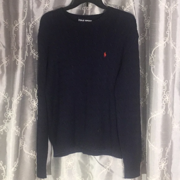 Polo Ralph Lauren | Sweaters | Guc Polo Ralph Lauren Navy Knit Sweater ...